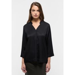 Longbluse Eterna "LOOSE FIT" Gr. 36, schwarz, Damen, 100% Viskose, Blusen