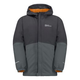 Outdoorjacke Jack Wolfskin "BLOCKY JACKET K" Gr. 164, grün (slate, grün), Kinder, OBERSTOFF 100% POLYESTER, FUTTER 100% POLYESTER FÜLLUNG 100% POLYESTER, Jacken