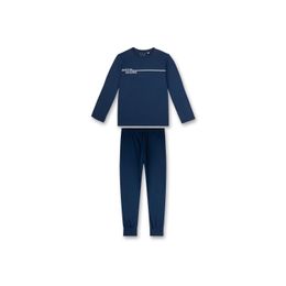 Schlafanzug Sanetta "Pyjama", Kinder, Gr. 140, blau (dunkelblau), Obermaterial: 100% Baumwolle CO., Homewear-Sets