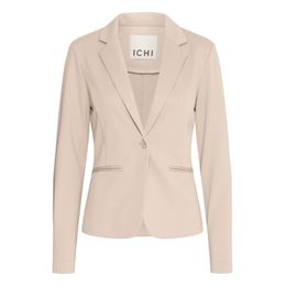 Sweatblazer Ichi "Sweatblazer IHKate" Gr. S, string, Damen, Obermaterial: 74% Polyester PES. 22% Viskose LENZING ECOVERO CV LenzEcov. 4% Elasthan EL., Blazer