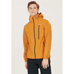 Outdoorjacke WEATHER REPORT "DELTON W-PRO15000" Gr. XL, orange, Herren, 94% Polyester, 6% Elasthan, bedruckt, mehrfarbig, Jacken, mit umweltfreundlicher Beschichtung (PFC-Frei)