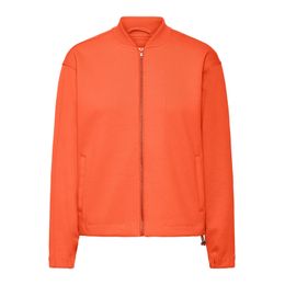 Bomberjacke Ichi "Bomberjacke IHKATE NEO JA" Gr. M, rot (fiesta), Damen, Obermaterial: 71% Polyester PES. 23% Viskose LENZING ECOVERO CV LenzEcov. 6% Elasthan EL., Jacken