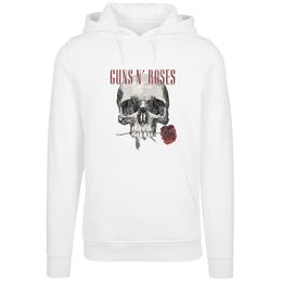 F4NT4STIC Sweatshirt 'Guns 'n' Roses Flower Skull Rock Musik Band' male White size L