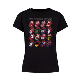 F4NT4STIC T-Shirt 'The Rolling Stones Voodoo Lounge Tongues' Damen Gr&ouml;&szlig;e 5XL navy / rot / schwarz / wei&szlig;