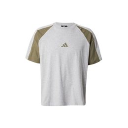 adidas Sportswear Sportshirt 'Ess' Herren Größe XXXL graumeliert / oliv