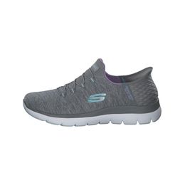 Skechers Slip On 'Summits' Damen Gr&ouml;&szlig;e 37.5 t&uuml;rkis / graumeliert / lavendel