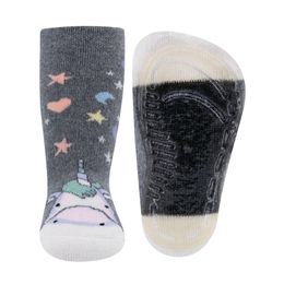 Ewers Socks 'Einhorn' girl Grey size 27-28