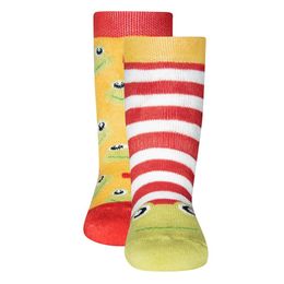 Ewers Socks girl Yellow, Red size 31-34