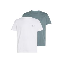 Calvin Klein Jeans - Shirts & Polos '2 PACK MONOGRAM T-SHIRT' Herren Größe S weiß