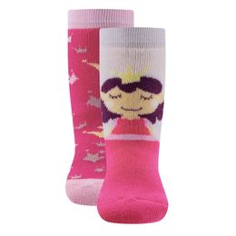 Ewers Socks 'Prinzessin' girl Pink size 23-24
