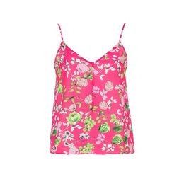 Jimmy Sanders Bluse Damen Größe S grün / pink / weiß