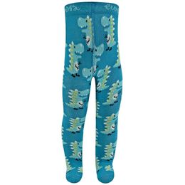 Ewers Tights 'Dino' kids Blue size 80-86