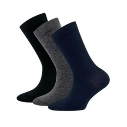 Ewers Socken M&auml;dchen Gr&ouml;&szlig;e 39/42 blau / graumeliert / schwarz