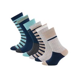 Ewers Socken 'Retro- Chic' M&auml;dchen Gr&ouml;&szlig;e 31/34 beige / navy / azur / grau / dunkelgrau / mint