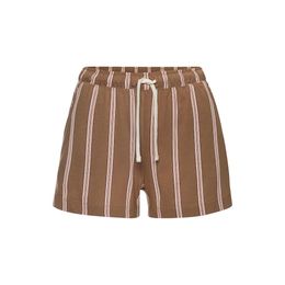 Lascana Short Pajama Set female Brown size 32/34