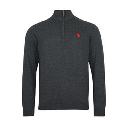 U.S. Polo Assn. Pullover Herren Gr&ouml;&szlig;e XXXL anthrazit / rot