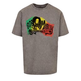 F4NT4STIC T-Shirt 'Bob Marley Chords Reggae Music' Herren Gr&ouml;&szlig;e 5XL grau