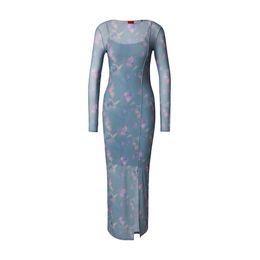 Hugo Kleid 'Narille' Damen Größe 34 blau / taubenblau / pflaume / rosé Winterkleid