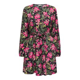 Jacqueline de Yong JDY Kleid 'JDYTroya' Damen Gr&ouml;&szlig;e 38 nachtblau / gelb / dunkelgr&uuml;n / hellpink Winterkleid