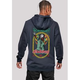 F4NT4STIC Herren Kapuzenpullover "Bob Marley Reggae Music Exodus Singing", blau, Gr. XXL, Obermaterial: 65% Baumwolle, 35% Polyester, Pullover,