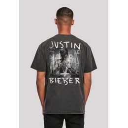 F4NT4STIC Damen T-Shirt "Justin Bieber Purpose Album Cover", schwarz, Gr. XS, Obermaterial: 100% Baumwolle, Shirts, Premium Qualit&auml;t, Musik, By Rock