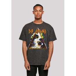 F4NT4STIC Damen T-Shirt "Def Leppard Hysteria", schwarz, Gr. XL, Obermaterial: 100% Baumwolle, Shirts, Premium Qualit&auml;t