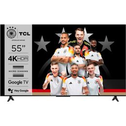 TCL LED-Fernseher, Dolby Audio, Game Master, Apple TV, E (A-G), Fernseher, titan, anthrazit, 55