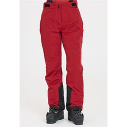 WHISTLER Damen Skihose "YARRA", rot, Gr. 46, mehrfarbig, 94% Polyester, 6% Elasthan, Hosen, mit wasserdichter 3-Lagen-Membran