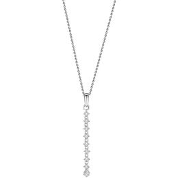 Firetti Damen Kette mit Anhänger "Schmuck Geschenk Silber 925 Halsschmuck Halskette Ankerkette", Silber 925 (Sterlingsilber), L: 45 B: 1mm, silber,