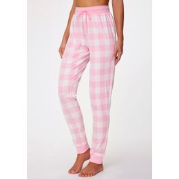 Vivance Dreams Damen Schlafhose, Gr. 36, rosa, Jersey, Obermaterial: 100% Baumwolle, Hosen, mit Allover-Druck