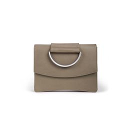 Gretchen Damen Schultertasche "Oyster Clutch Three", beige, Leder, mehrfarbig, Taschen, aus italienischem Kalbsleder