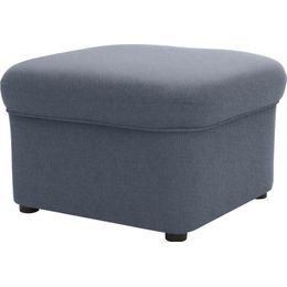 Hocker DOMO collection, B:60cm H:41cm T:60cm, grau, 92% Polyester, 8% Nylon, Wohnzimmer, Hocker, "Faenza", DOMO collection Hocker, in großer