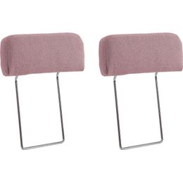 Sit & More Kopfst&uuml;tze SIT & MORE, B:52cm H:22cm, rosa, Luxus-Microfaser (100% Polyester)IStruktur fein (100% Polyester)IFlachgewebe (95% Polyester, 5%