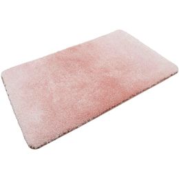 Badematte, H:25mm, rosa, WECON HOME BASICS, Polyester, Badematten, "Luuk WB-2705", trendiger Farbverlauf, waschbar, weicher Badezimmerteppich