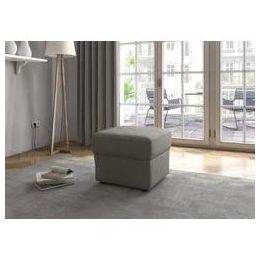 Sit & More Hocker SIT & MORE "Freetown", grau (anthrazit), B:59cm H:48cm T:59cm, Hocker, Polsterhocker, auf Gleitern