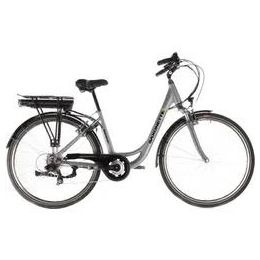 E-Bike SAXONETTE "Advanced Sport" Gr. 45, silber (silberfarben matt), E-Bikes, 45cm, 28 Zoll (71,12cm), Pedelec, Elektrofahrrad für Damen u. Herren