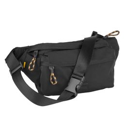 Camel Active Damen Bauchtasche "Terra", schwarz, Polyester, Taschen, aus recyceltem Nylon und voluminös aufgesetzten Taschen
