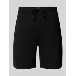 BOSS Shorts mit Label-Stitching Modell 'WAFFLE'