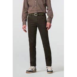 Chinos MEYER "Chicago" Gr. 32, Länge 30, lila (lorbeer), Herren, 98% Baumwolle;2% Elasthan, unifarben, Hosen, aus Original LIBERTY Stoff