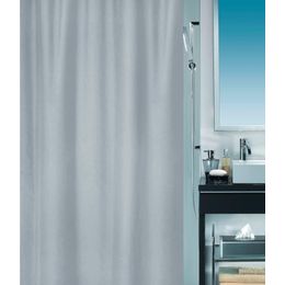 Duschvorhang Spirella "Primo", grau, B:120cm H:200cm, Polyester, Duschvorhänge