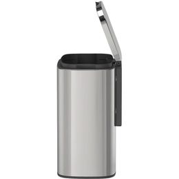 Wand-Kosmetikeimer Sare Glänzend 5 l, Easy Close Absenkautomatik, Silber glänzend, Edelstahl rostfrei glänzend - silber glänzend - Wenko