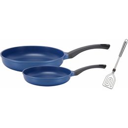 Pfannen-Set GSW "Rainbow", blau, Ø:28cm, Pfannen, Induktion