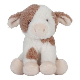 Little Dutch Kuscheltier, Plüschtier, Stofftier Kuh - Little Farm, aus weichem Stoff - Perfekt zum Spielen & Schmusen, 17cm