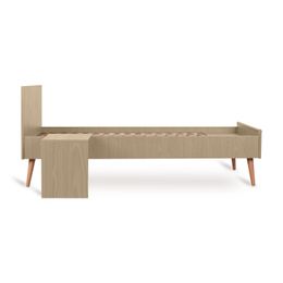 Quax Cocoon Junior Kit 170x70 cm | Umbauset für Cocoon Babybett zum Juniorbett | Mit Nachttisch & Bettgitter-Option