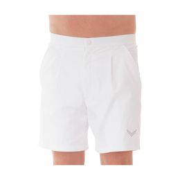 Trainingshose TRIGEMA "TRIGEMA Tennis- und Freizeitshort" Gr. XXL, US-Größen, weiß, Herren, 48% Baumwolle, 48% Polyester, 4% Elastan, Hosen