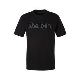 Bench. Loungewear Herren T-Shirt, schwarz, Gr&ouml;&szlig;e S