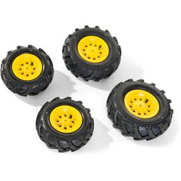 Rolly Toys - Traktor Luftreifen, gelbe Felgen, Größe: 2x 260x95 + 2x 325x110