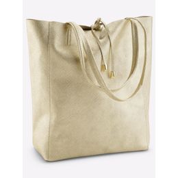 Heine Witt Damen Tasche, hellgoldfarben, Gr&ouml;&szlig;e 0