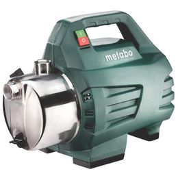 Metabo - Gartenpumpe p 4500 Inox Wasserpumpe Saugpumpe Auspumpen klares Wasser