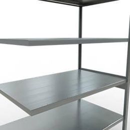 SCHULTE LAGERTECHNIK Fachbodenregal - Stecksystem MULTIplus 250 Anbauregal - 2500x1300x800 mm, Typ 250 kg